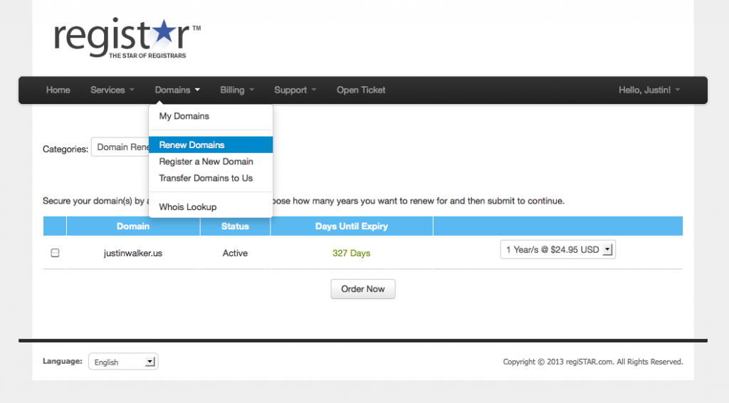 How do I renew my Domain Name? - regiSTAR.com